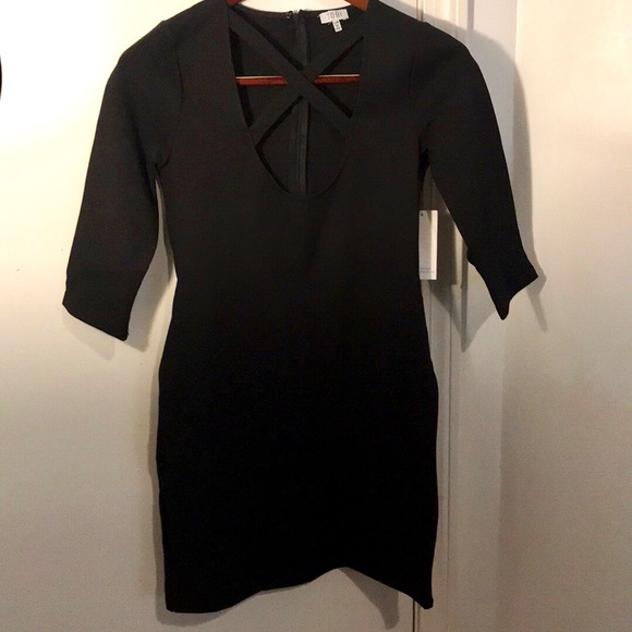 Tobi | Dresses | Nwt Black Bodycon Dress | Poshmark